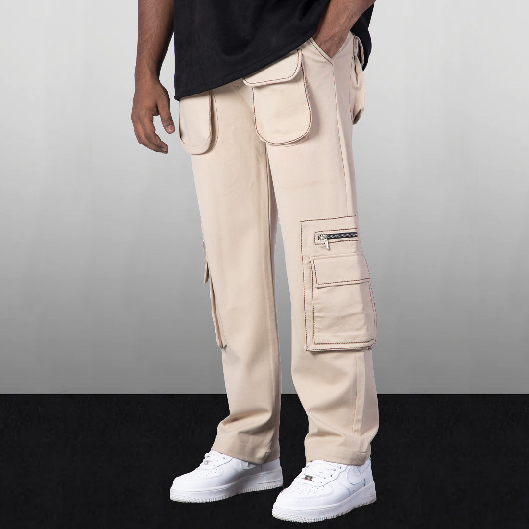 BEIGE STITCHLINE CARGOS - Hophead – Hophead
