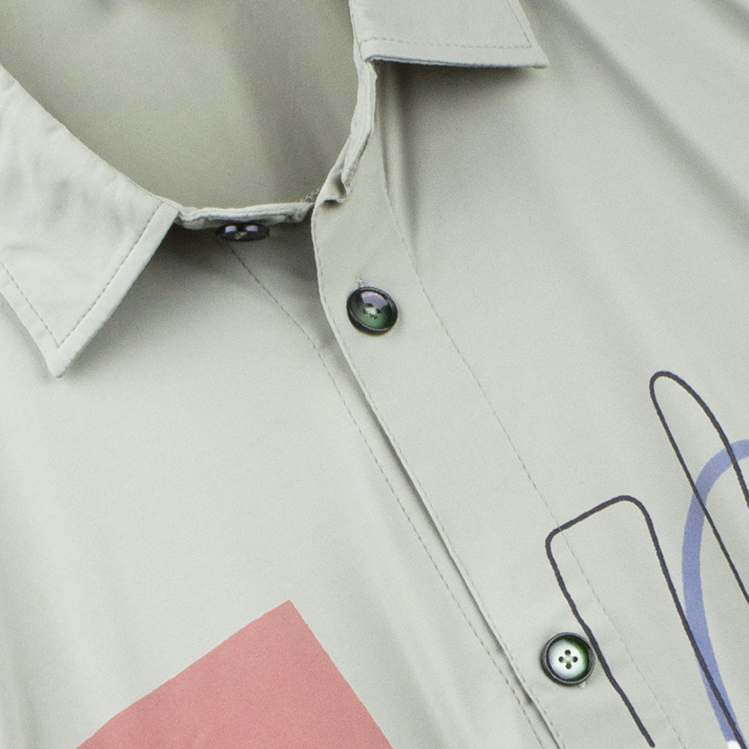 ASH GREY EMBROIDERED SUEDE T-SHIRT - Hophead